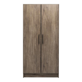 Elite 32 inch Wardrobe Cabinet, Drifted Gray - Contemporary - Storage ...