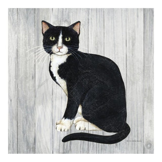 "Country Kitty I on Wood" Digital Paper Print by David Carter Brown, 20 ...