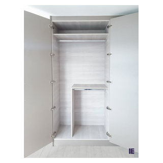 Concrete Grey Hinged Wardrobe in Camden | Inspired Elements | London ...