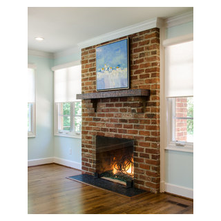 How To Update A Traditional Fireplace, Richmond - Transitional ...