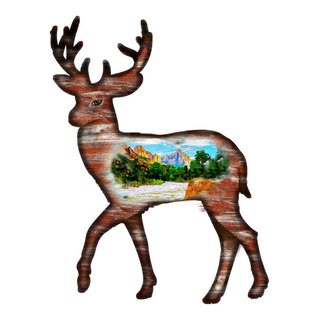 Deer Decorative Wildlife Door Decor G. DeBrekht Wildlife Holiday Decor ...