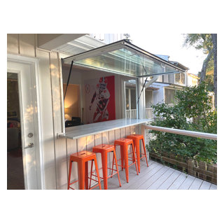 Clemson Deck Renovation with Gas Strut Window - Deck - Other - by ...