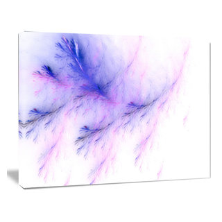 Bright Blue Veins of Marble, Abstract Wall Art Canvas, 40"x30"x1.5 ...