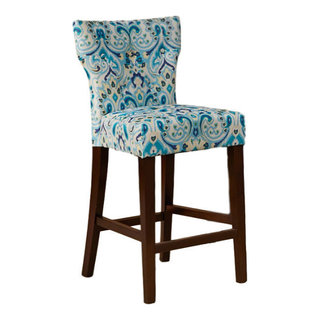 Madison Park Avila Tufted Bar Back Stools Counter Height Stool ...
