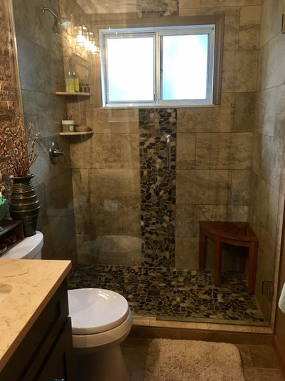 Reader Bathroom: They Ditch the Tub and Add a Feature Wall