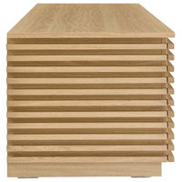 Modway Render Particleboard and Laminate Storage Bench in Oak ...