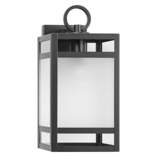 Parrish 1-Light Outdoor Wall Lantern, Matte Black - Transitional ...