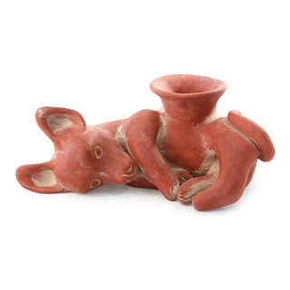 Playful Xoloitzcuintli Ceramic Sculpture - Farmhouse - Decorative ...