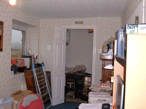 Ideas for a narrow study/ guest bedroom
