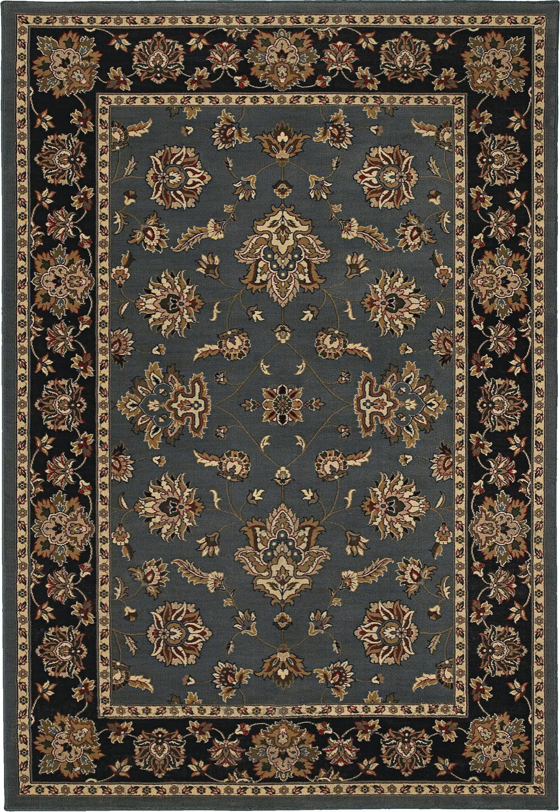 Oriental Weavers Ariana 623H3 Blue/Black Area Rug, 5' 3 X 7' 9 ...