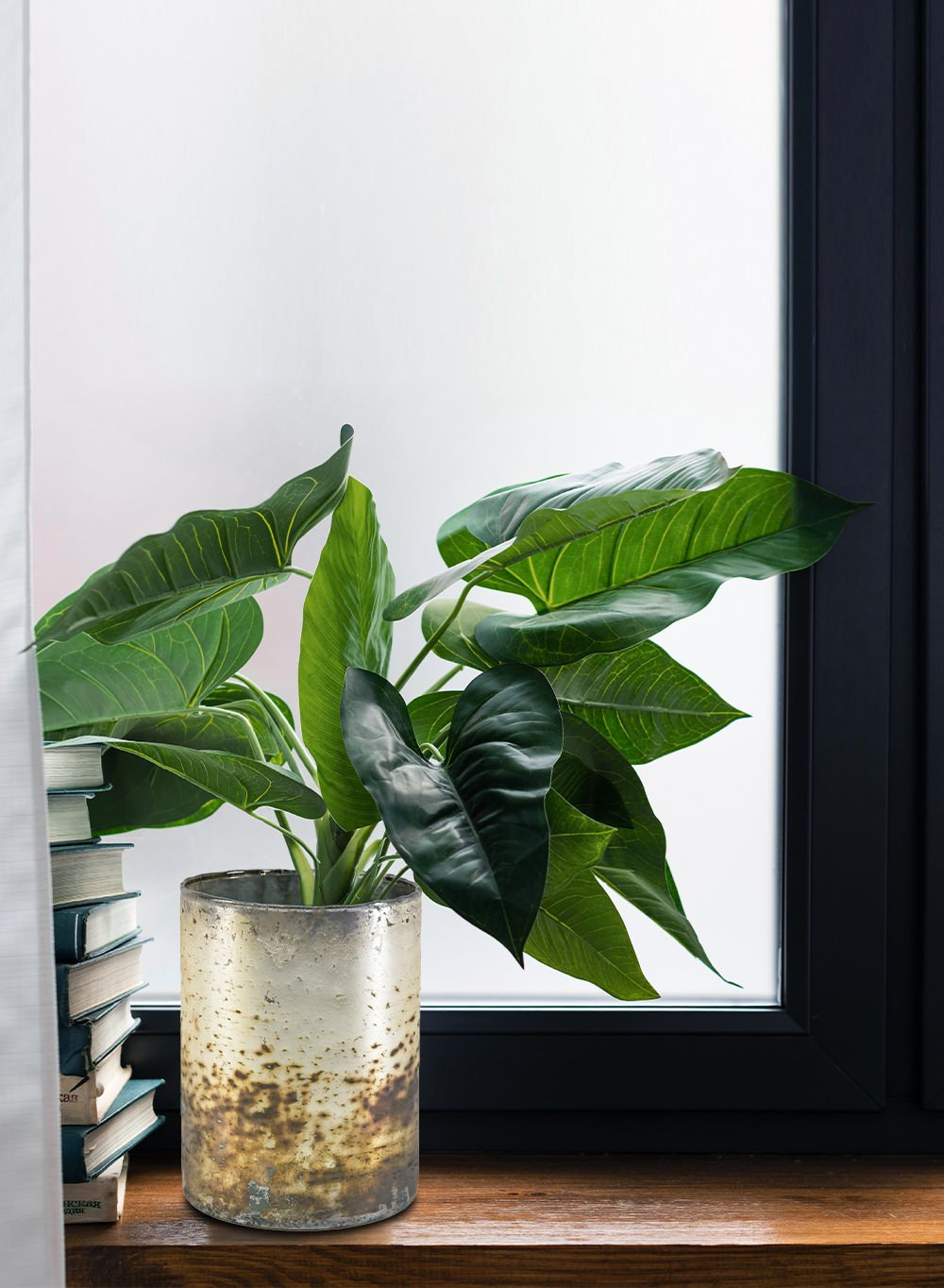 Serene Spaces Living Matte Silver Cylinder Vase, Small, Set of 2 ...
