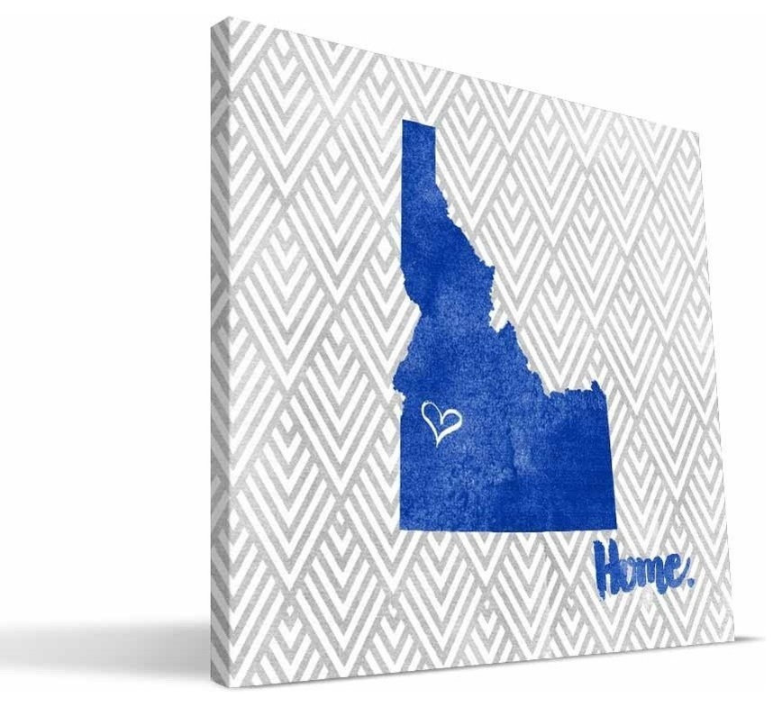 BSU Broncos Home Canvas Print, 12"x12" - Contemporary - Prints And ...