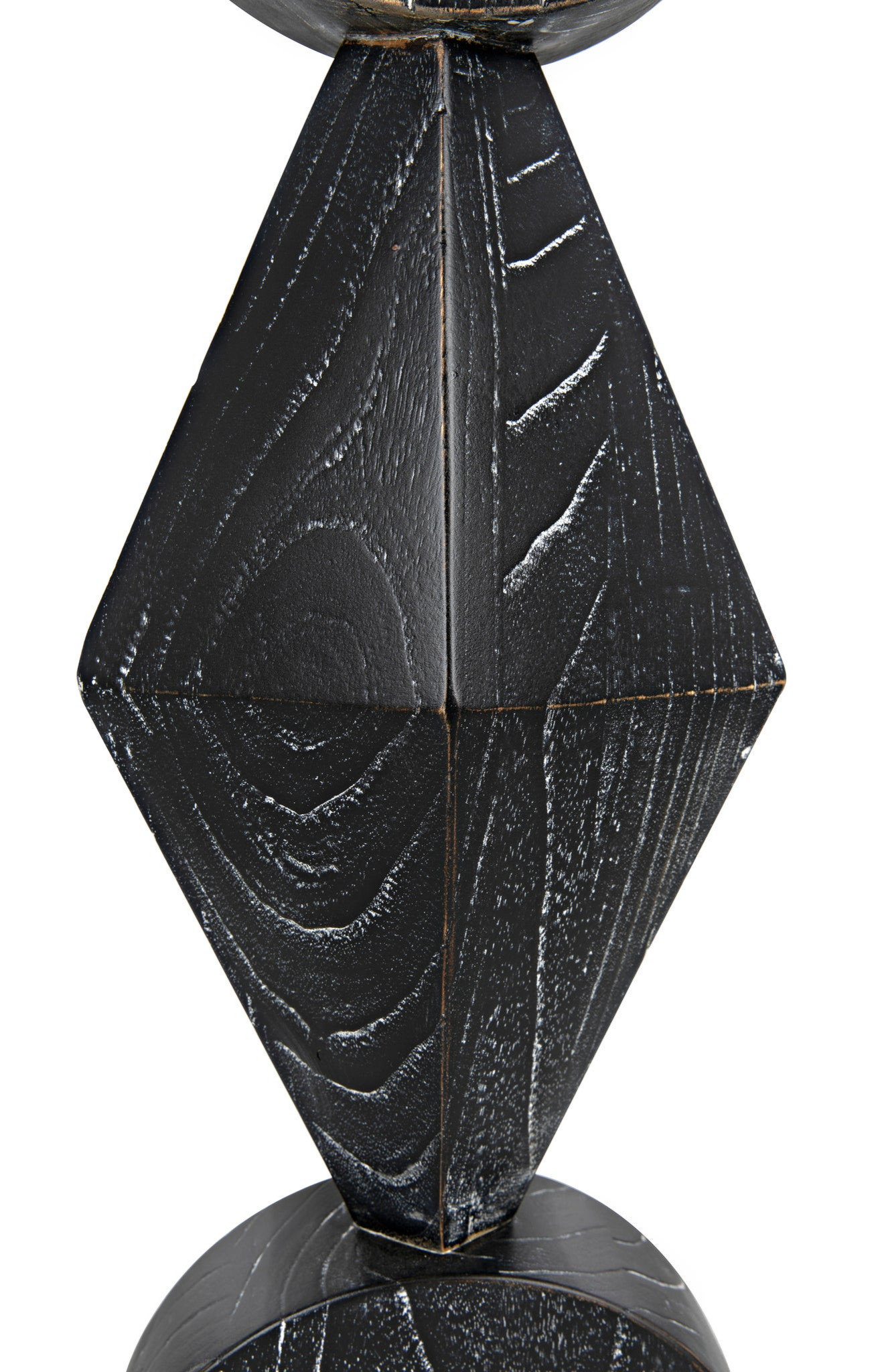 Totem Sculpture, Cinder Black - Transitional - Decorative Objects And ...