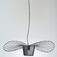 Single Pendant Black Iron Wire "Hat" Shaped Light Fixture ...