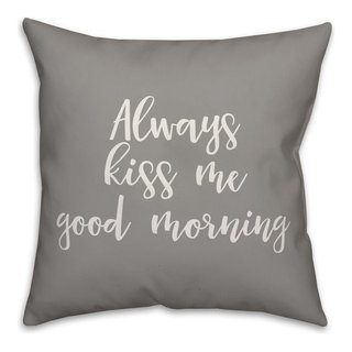 Together Forever Pillow, Gray - Contemporary - Decorative Pillows - by ...