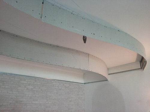 Controsoffitto doppia "S" ribassato.