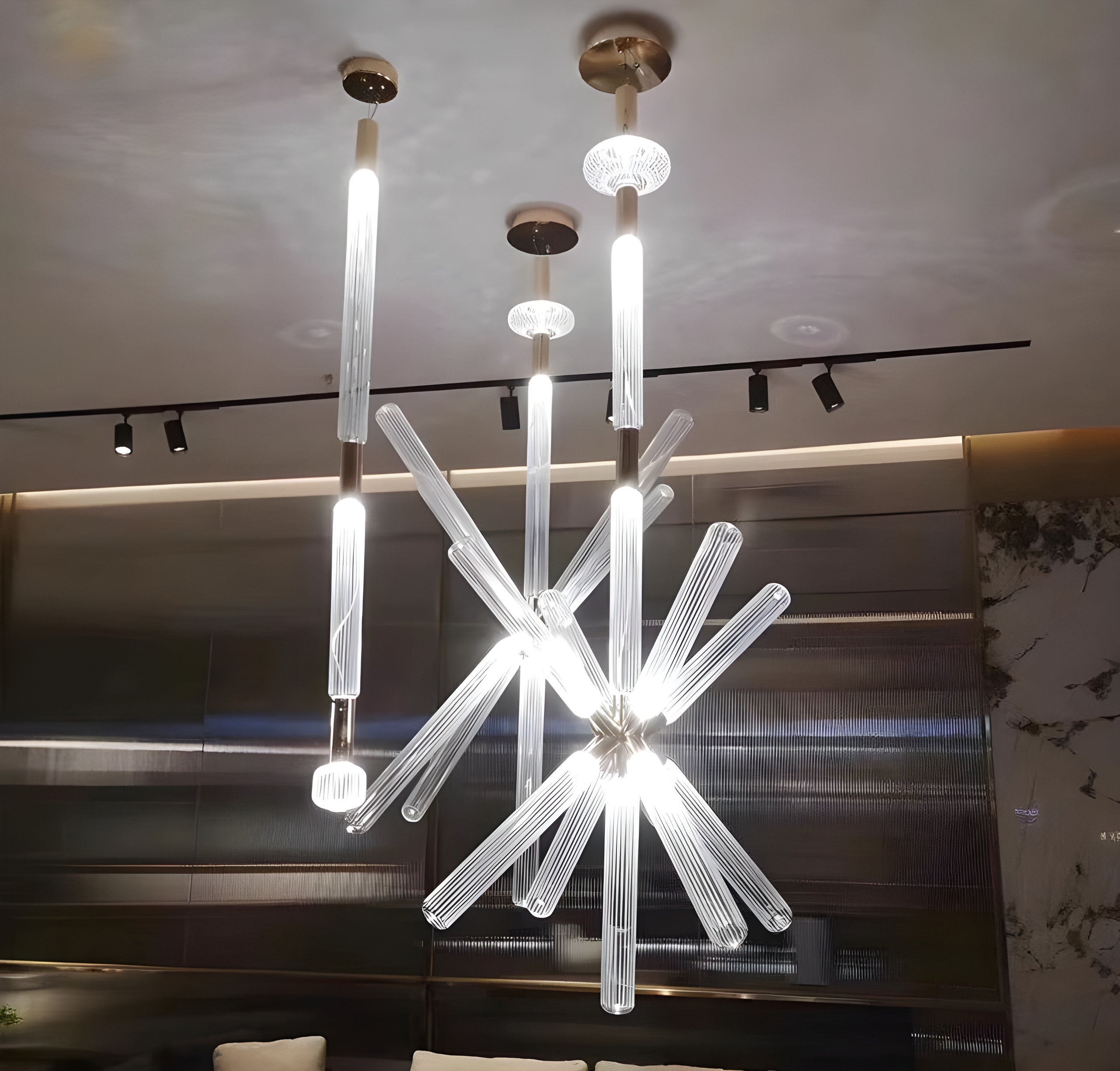Plascassier | Creative Glass Chandelier For Staircase, F 4.7x17.7 ...