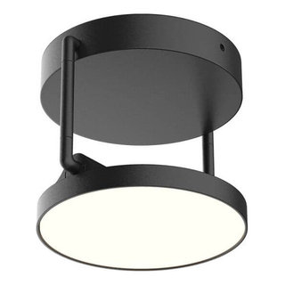 Kuzco Lighting Novel 6" LED Semi-Flush Mount, Black - Modern - Flush ...