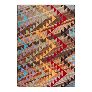 Time Travel OKA Multi Area Rug, 3'10"x5'4" - Contemporary - Area Rugs ...