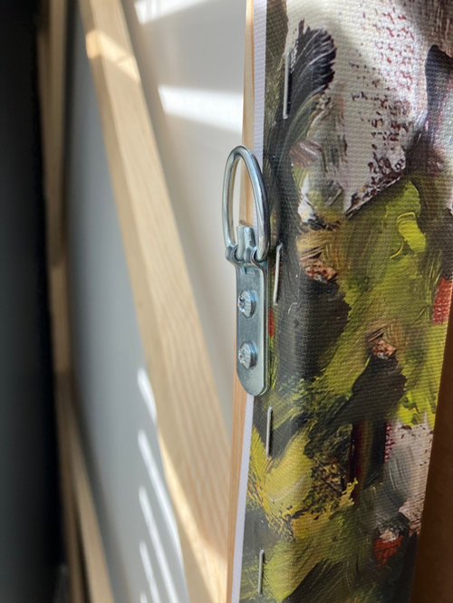 How do you logistically hang an OVERSIZED ARTWORK ON AN OVERSIZED WALL