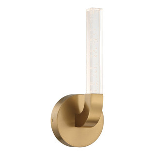 Del Mar LED Wall Sconce, Warm Brass - Contemporary - Wall Sconces - by ...