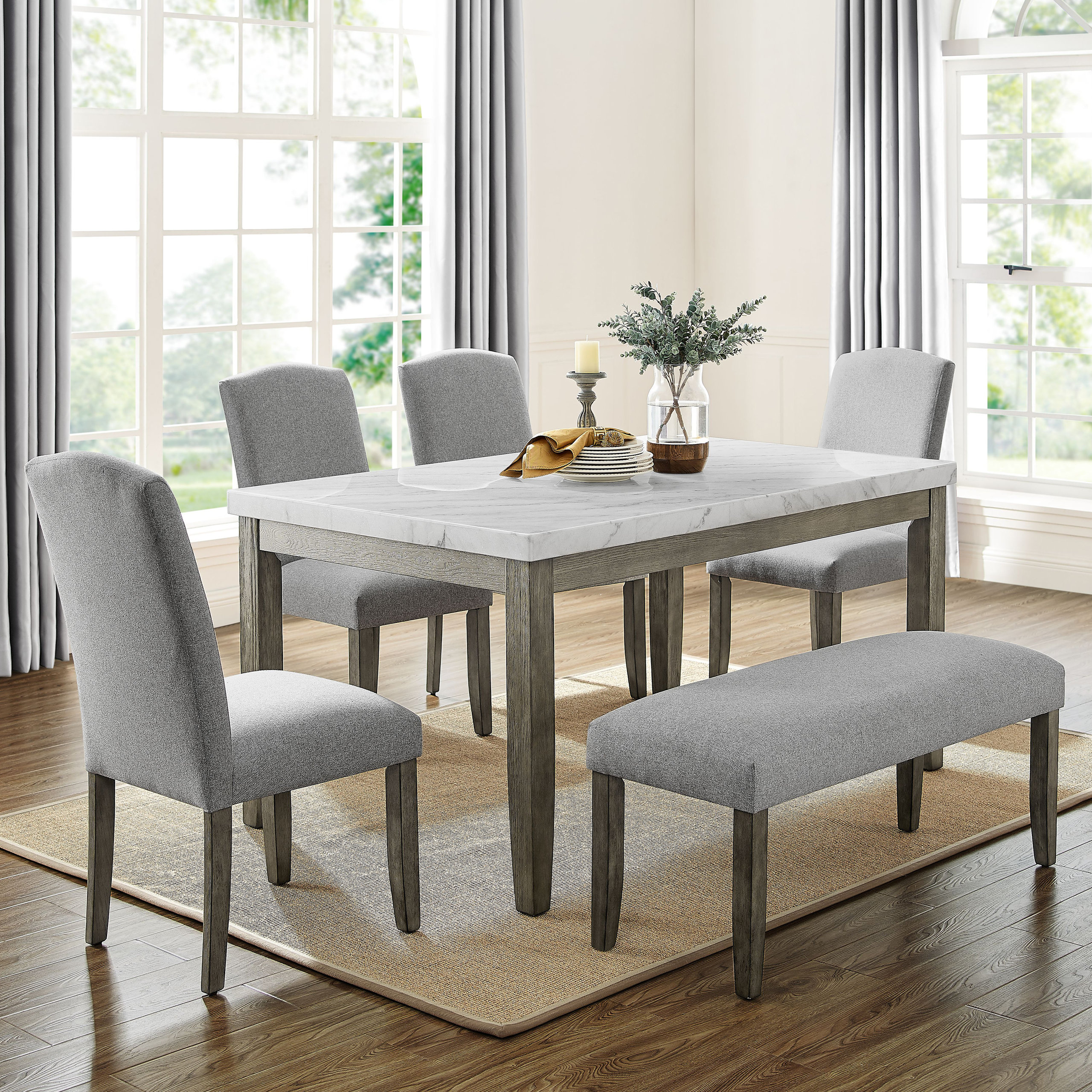 Emily Backless Bench - Transitional - Dining Benches - by HedgeApple | Houzz