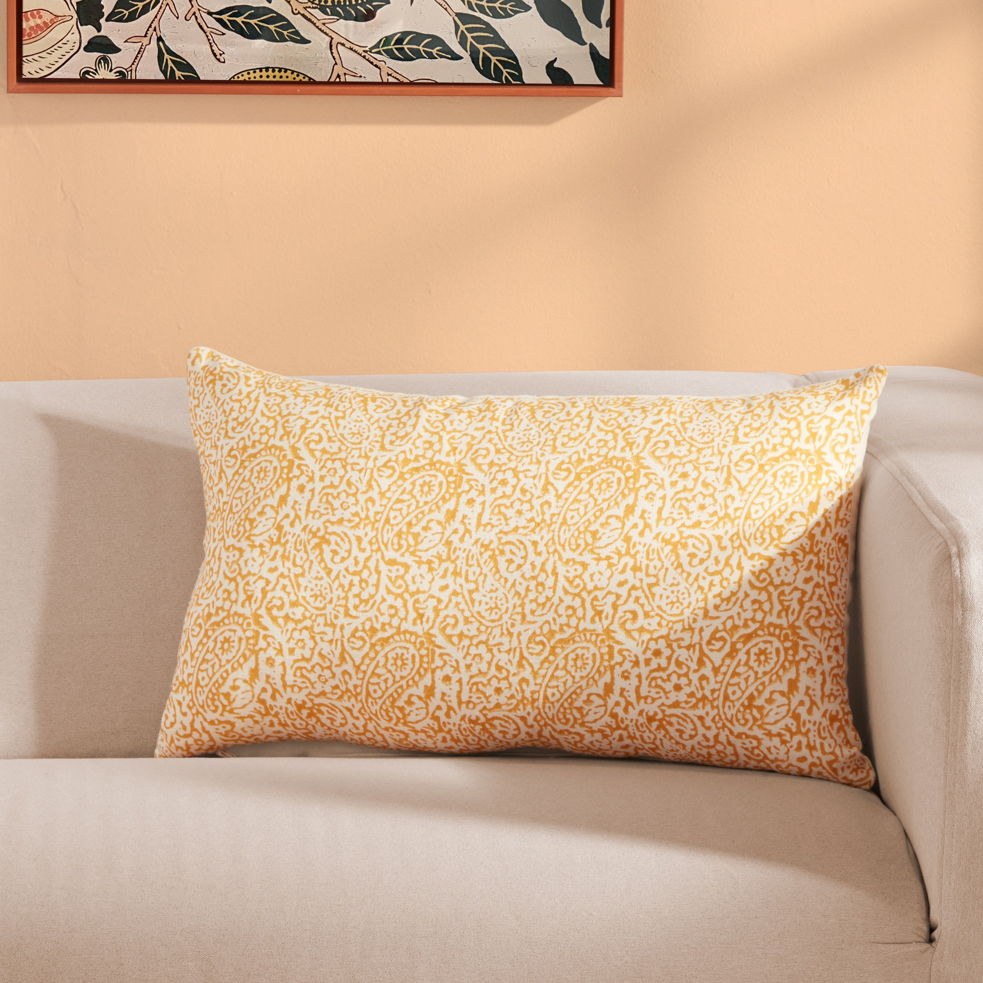 Paisley Block Pillow - Contemporary - Decorative Pillows - by Roselli ...