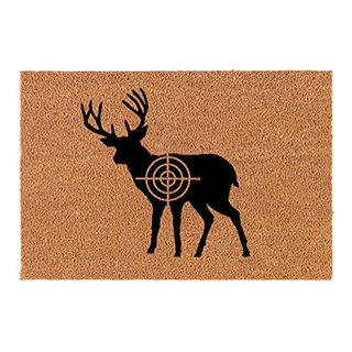 Coir Doormat Deer with Bullseye Hunting (30" x 18" Standard) - Rustic ...