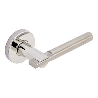 Sequoia Lever, Tubular Passage, Satin Stainless Steel, 2-3/4" Backset ...