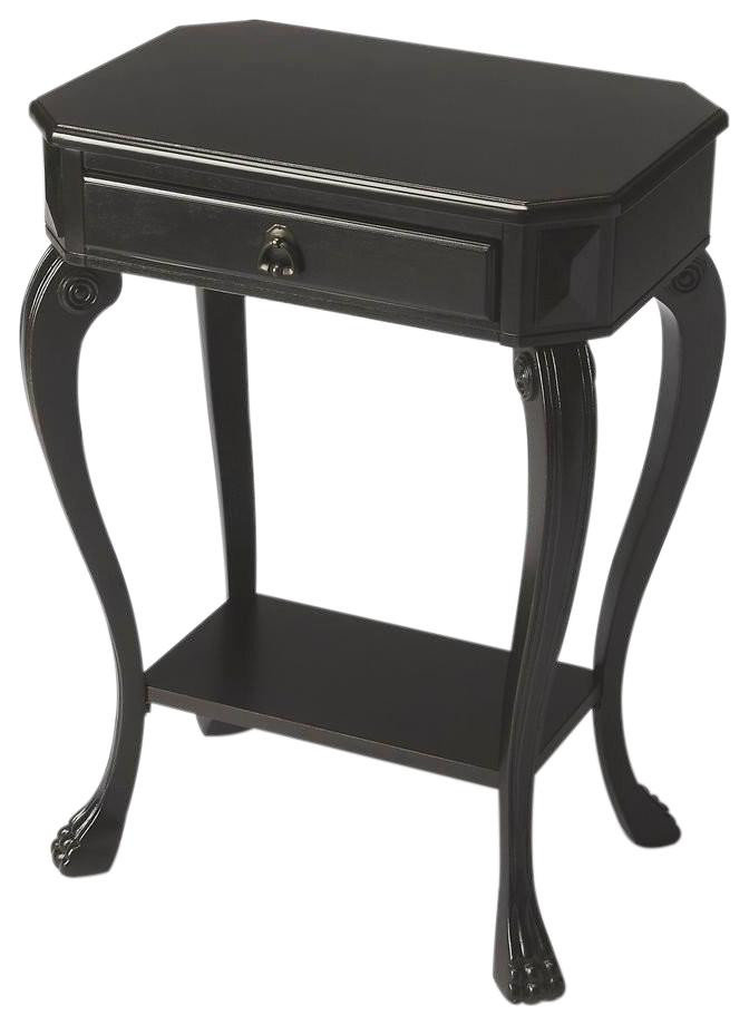 Traditional Channing Black Console Table - Traditional - Console Tables ...