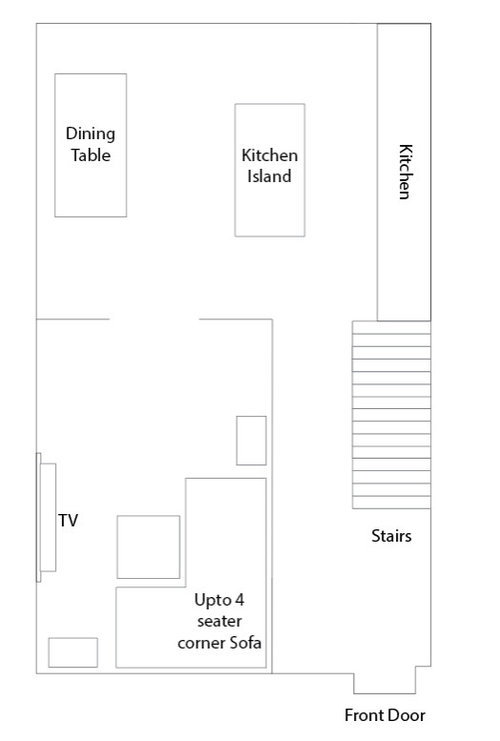 Advice on reducing living room size and adding hallway.