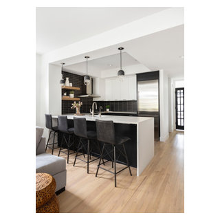 Modern Black and White Kitchen - Modern - Kitchen - Portland - by C&K ...