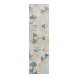 Well Woven Kensington Lancaster Vintage Modern Blue Area Rug, 2'7'' x 9 ...