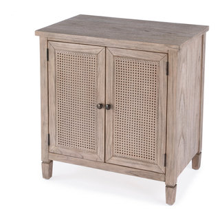 Flagstaff 2 Door Cane Accent Cabinet - Tropical - Accent Chests And ...