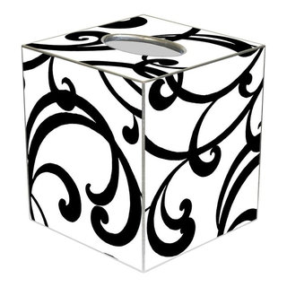 TB1522- Curly Curl Tissue Box Cover - Traditional - Tissue Box Holders ...