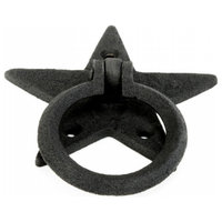 Cabinet Drawer Ring Pull Black Iron Southern Star Screws Included Pack ...