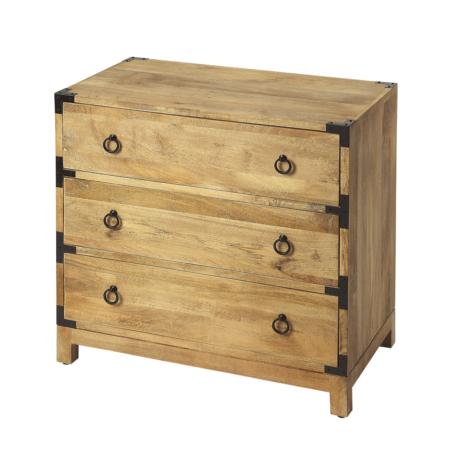 Butler Loft Campaign Chest, Natural Wood - Farmhouse - Accent Chests ...