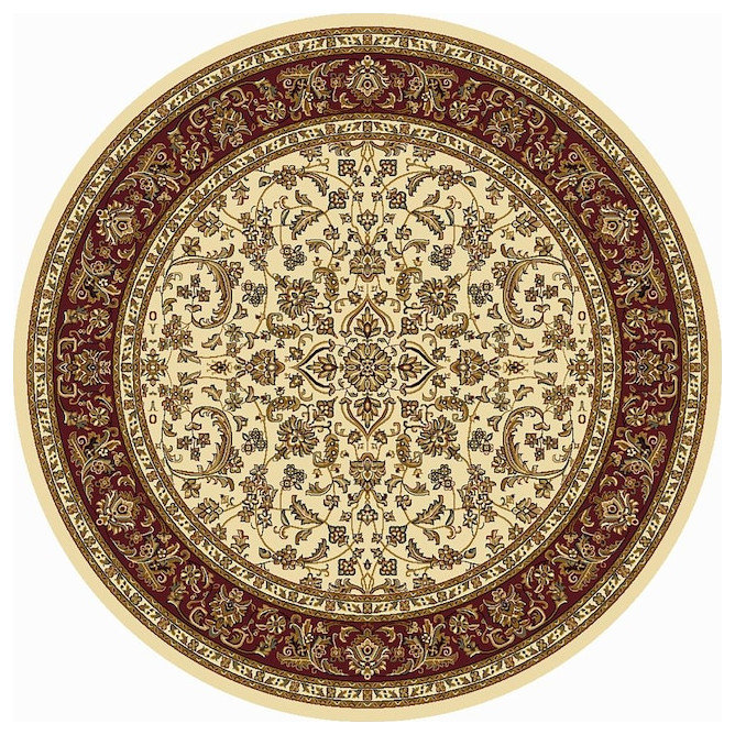 Redici 1318/1516/IVORY Noble 5'3 Round Indoor Area Rug, 5'3 x 5'3 ...
