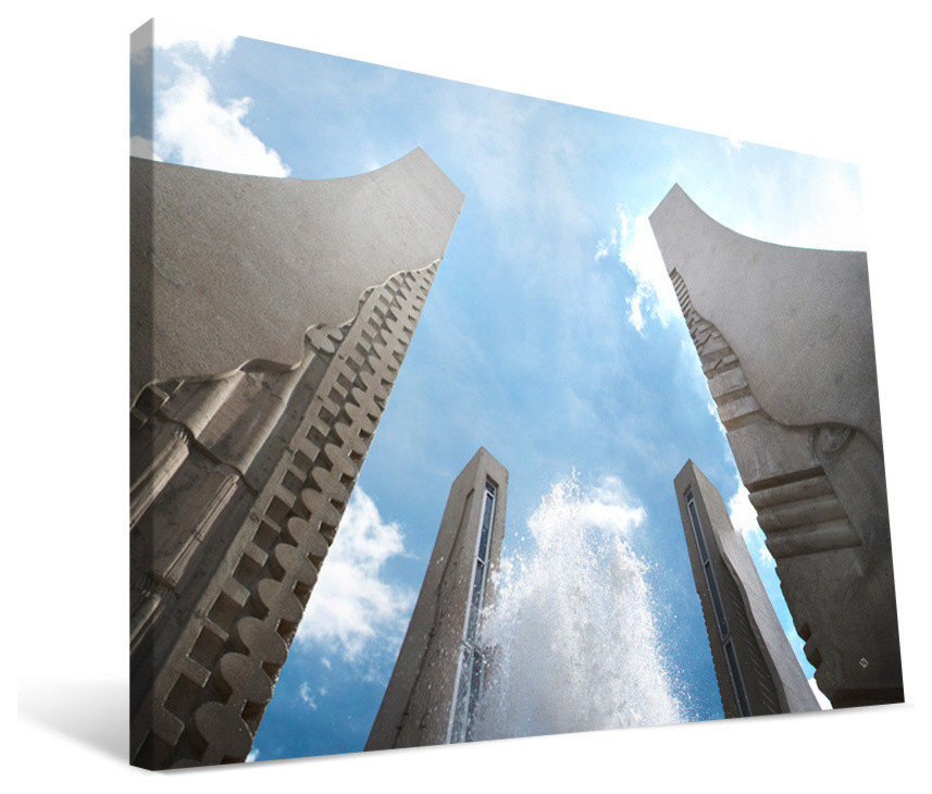 Purdue University Boilermakers Engineering Fountain Canvas Print ...