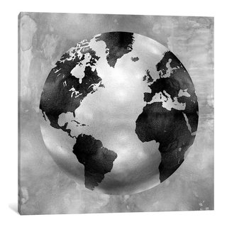 "Silver Globe" by Russell Brennan, Canvas Print, 12x12x1.5 ...