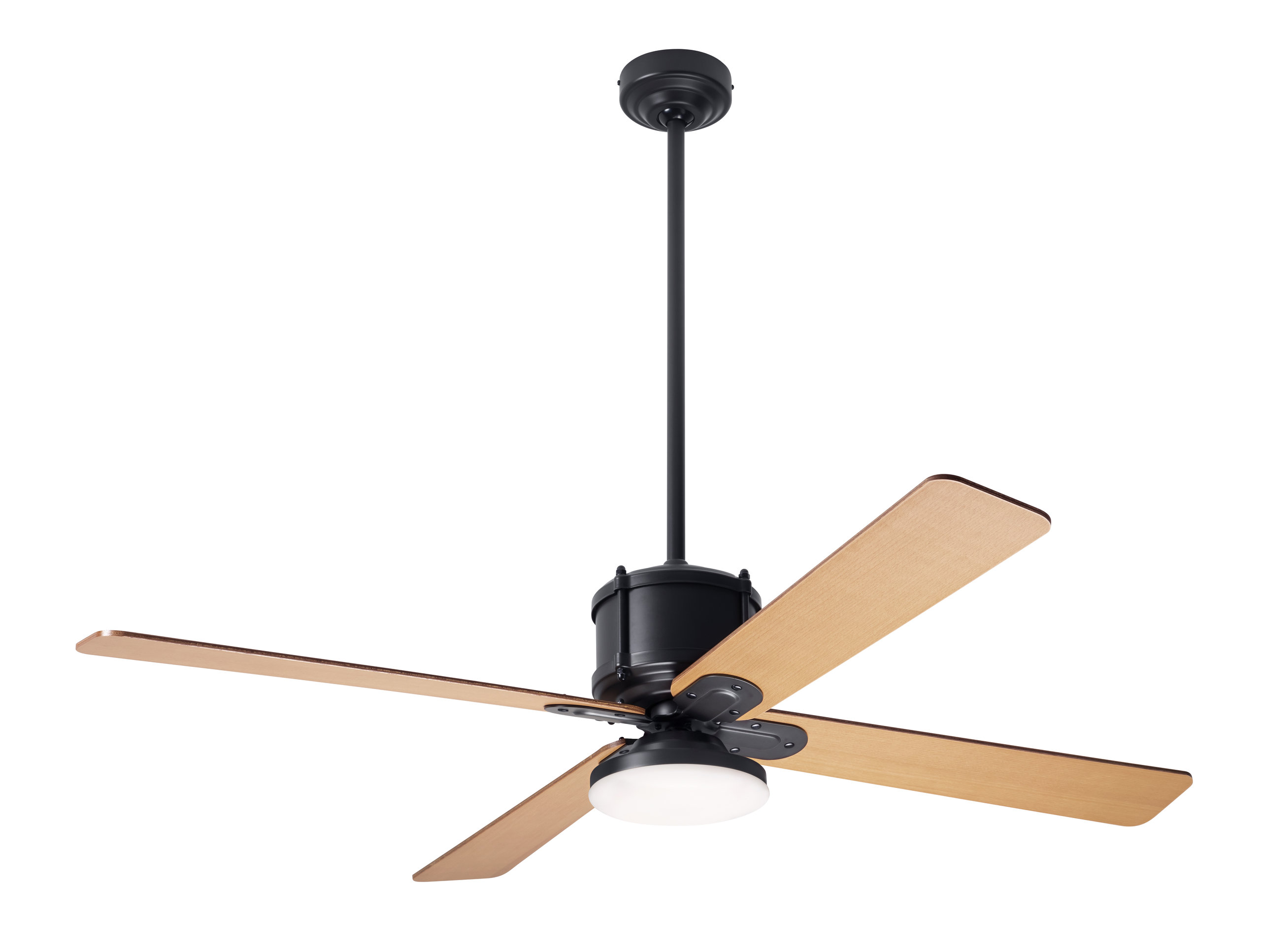Industry DC Fan, Dark Bronze Finish, 50" Maple Blades, 20W LED Open ...