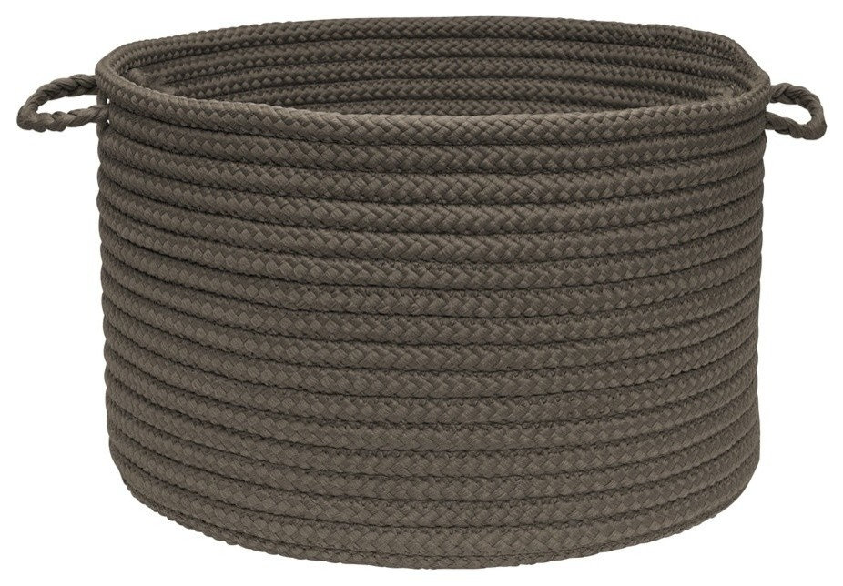 Simply Home Solid, Gray, 24"x14", Utility Basket, 24"x14" - Farmhouse ...