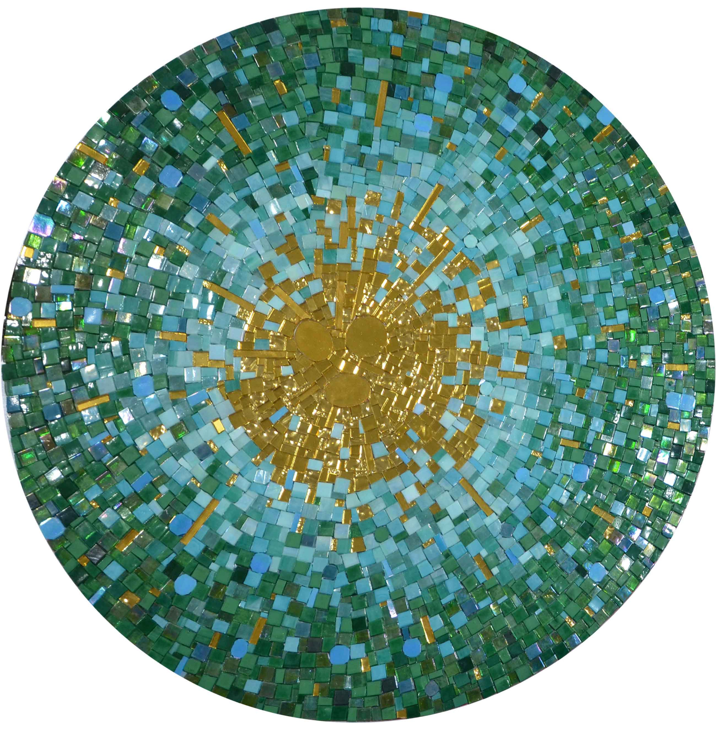 Abstract Glass Mosaic - Fixi, 31" x 31" - Contemporary - Tile Murals ...