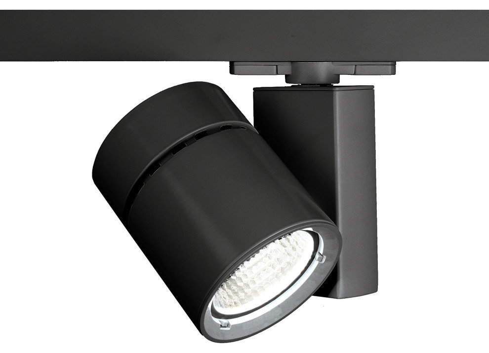 Exterminator II LED Track Head, Black - Contemporary - Track Heads And ...