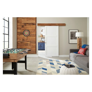Johnson Hardware® 200WM Wall Mount Door Hardware with Wood Fascia ...