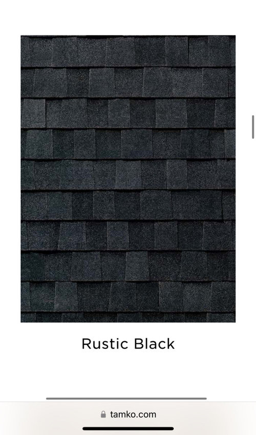 TAMKO rustic black shingles