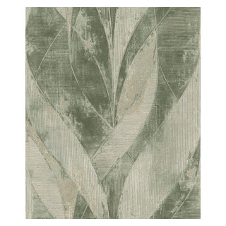 Blake Moss Leaf Wallpaper, Swatch - Contemporary - Wallpaper - by ...
