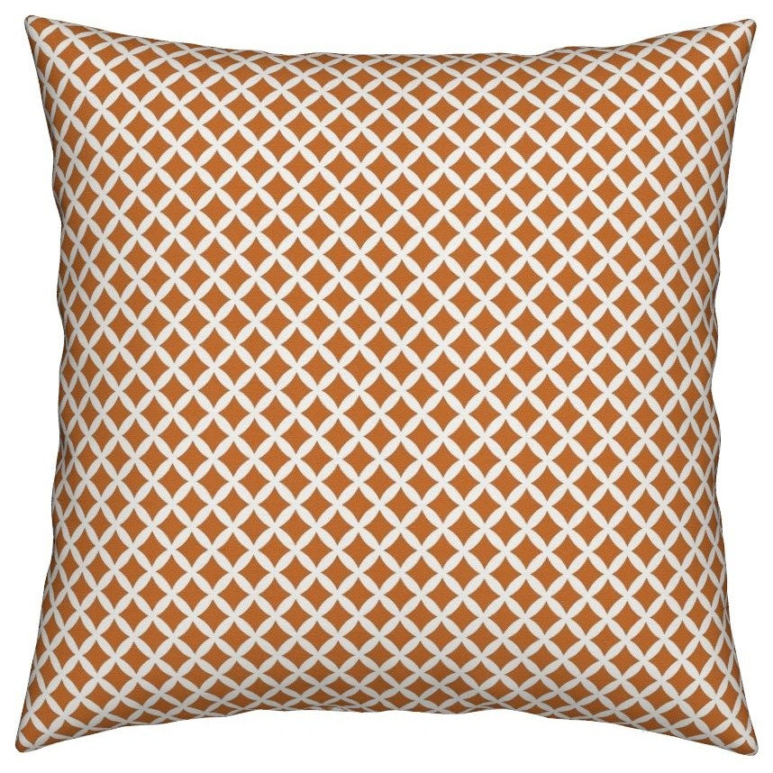 Modern Diamond Geometric Pattern Trendy Throw Pillow - Contemporary ...