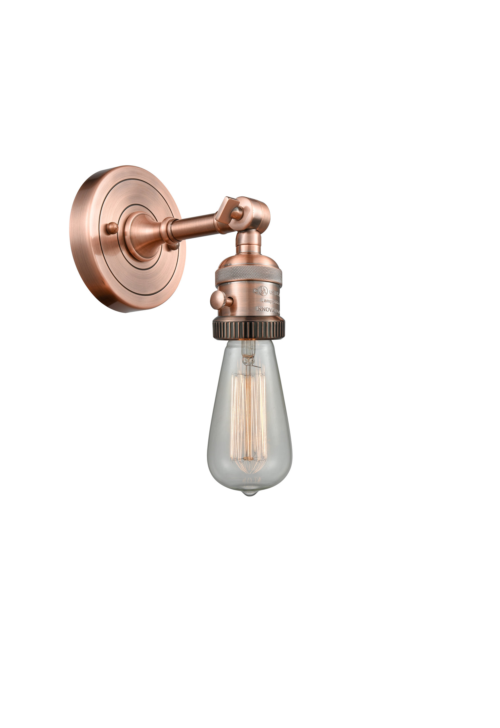 INNOVATIONS LIGHTING 203SW-OB Bare Bulb 1 Light Sconce - Industrial ...