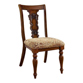 Seymour Traditional Seymour Side Chairs, Dark Oak, Set of 2 ...
